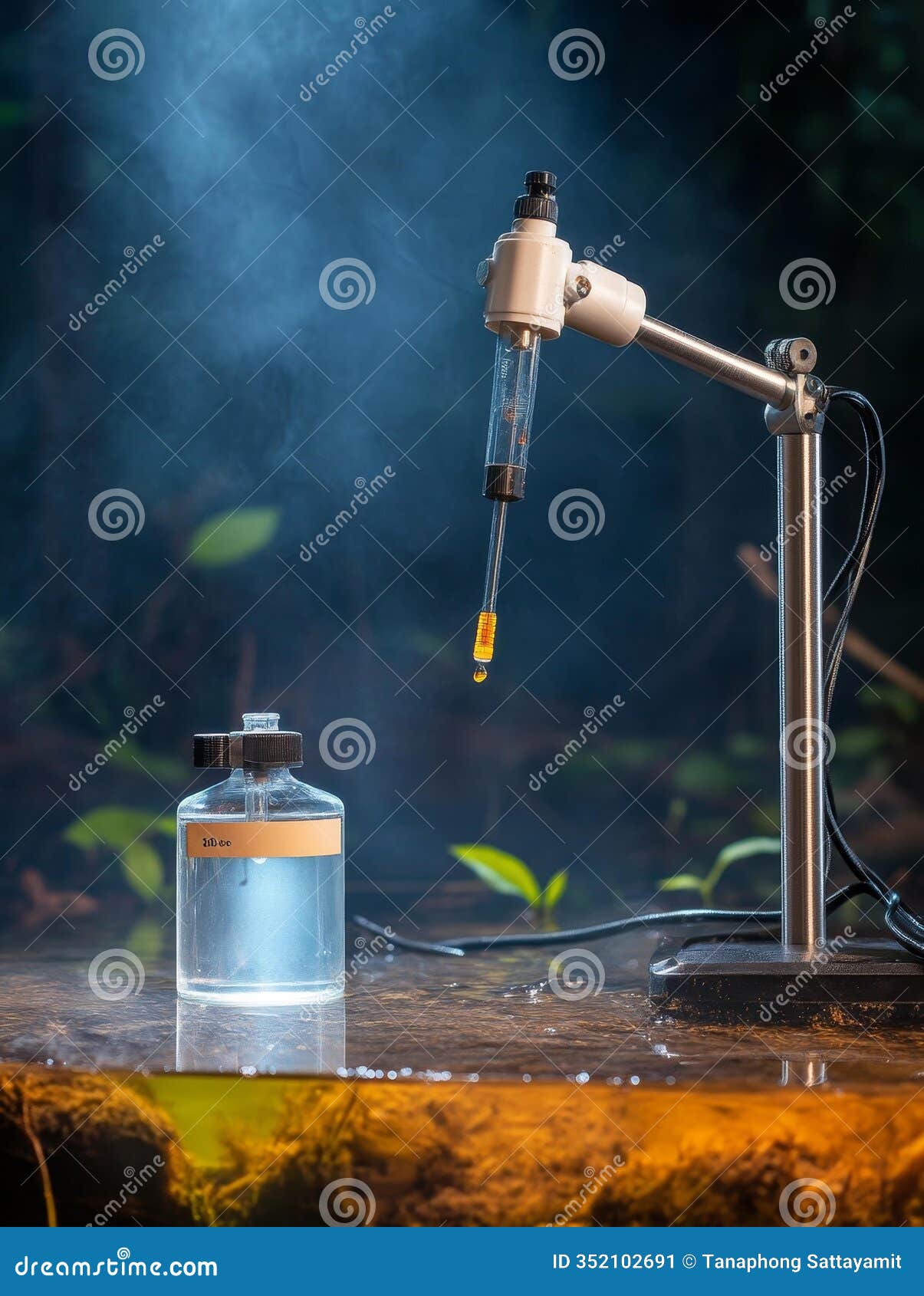 Precision Liquid Dispensing In Laboratory Test Tubes Royalty-Free Stock ...