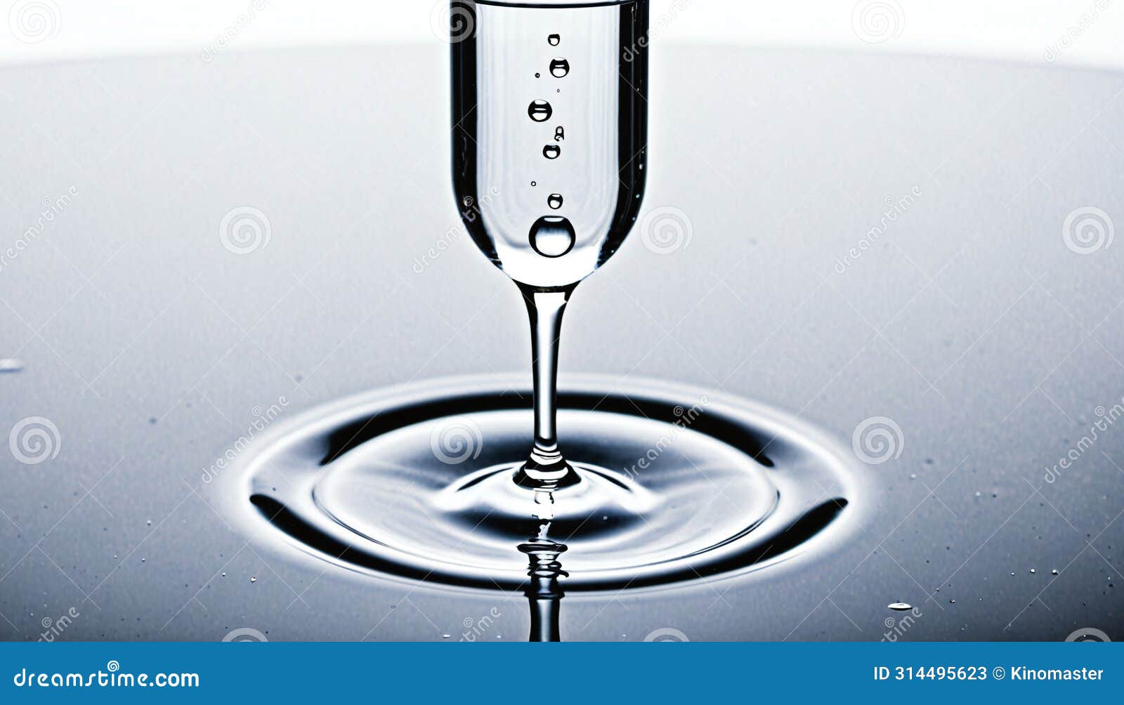 Water Droplets Falling from Dropper into Glass. Generative AI Stock ...