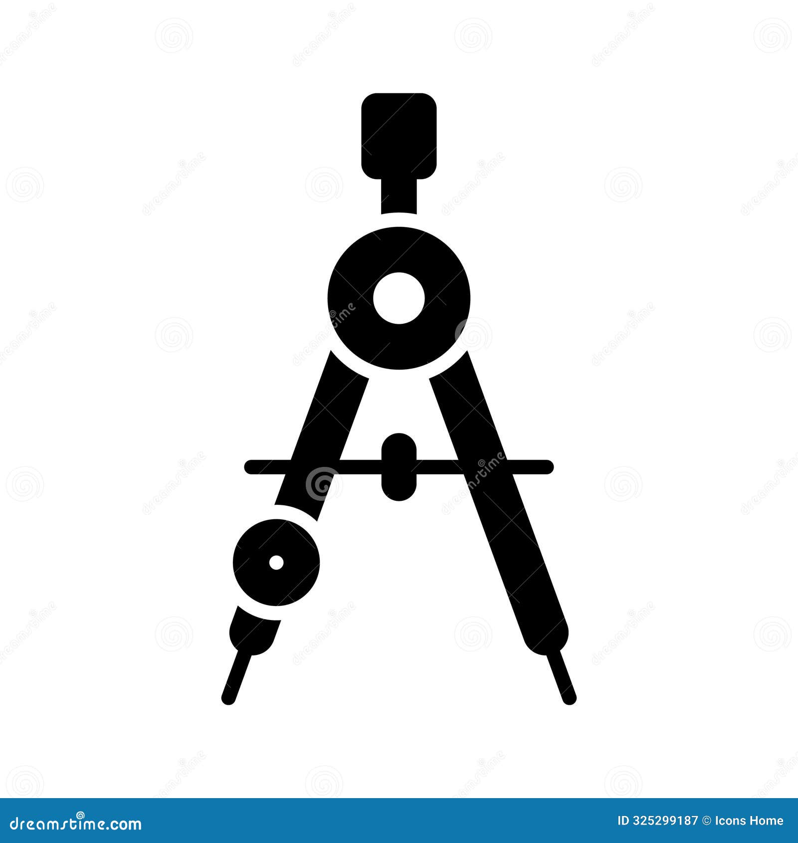 A Precise Geometric Compass Icon, Perfect for Indicating Drafting ...
