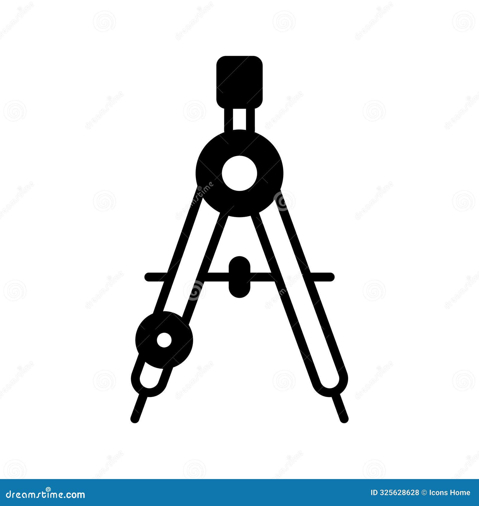 A Precise Geometric Compass Icon, Perfect for Indicating Drafting ...