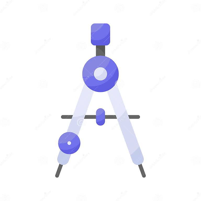 A Precise Geometric Compass Icon, Perfect for Indicating Drafting ...