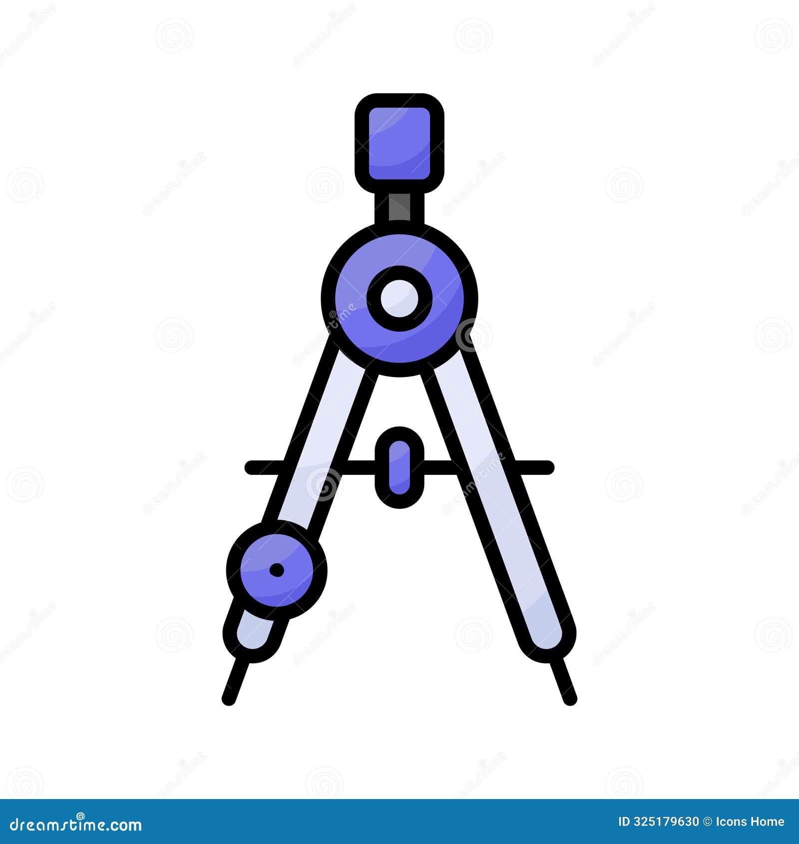 A Precise Geometric Compass Icon, Perfect for Indicating Drafting ...