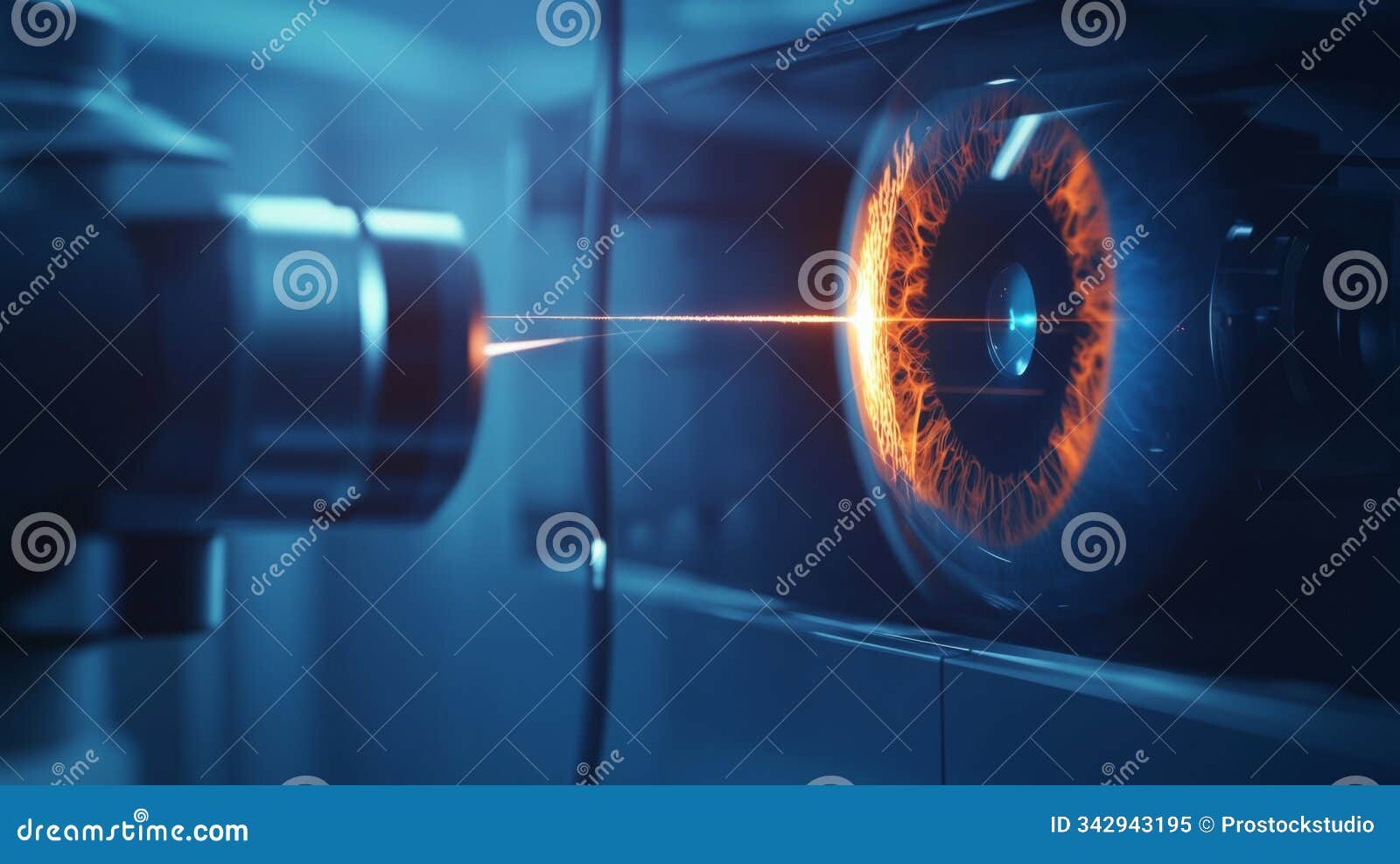 High-tech Laser Procedure Performed on an Artificial Eye in a Clinical ...