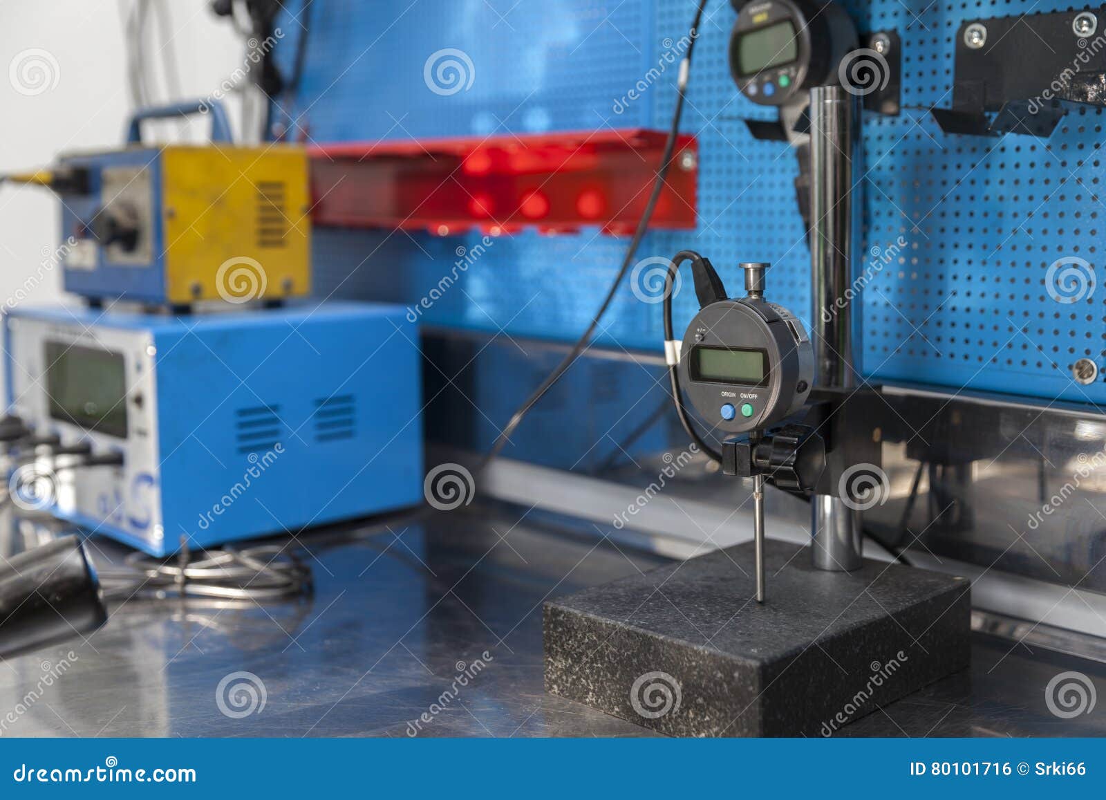 Precise Measuring Instrument, Micrometer Stock Photo - Image of ...