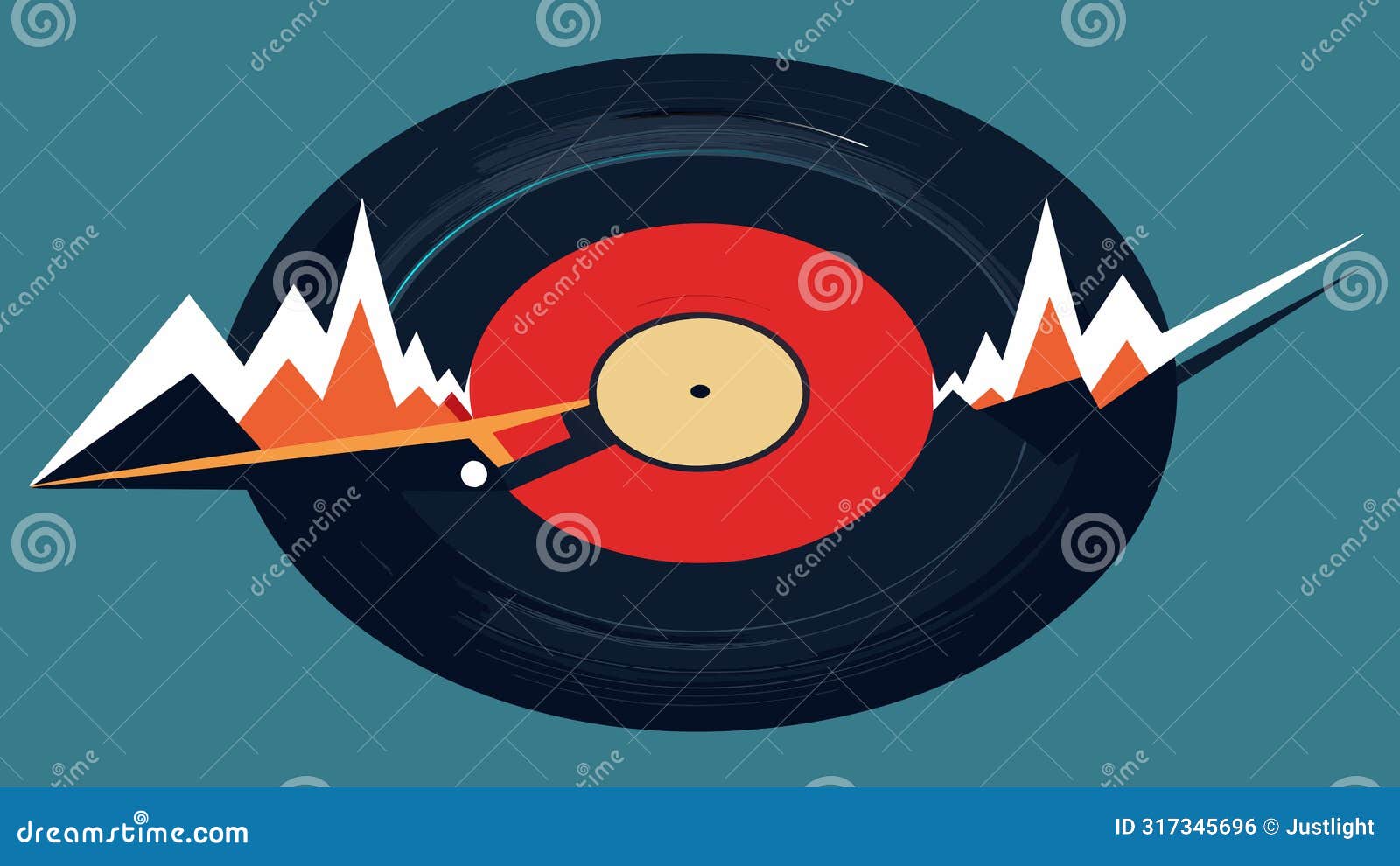 The Precise Point of a Record Needle Meeting the Sharp Ridges of a ...