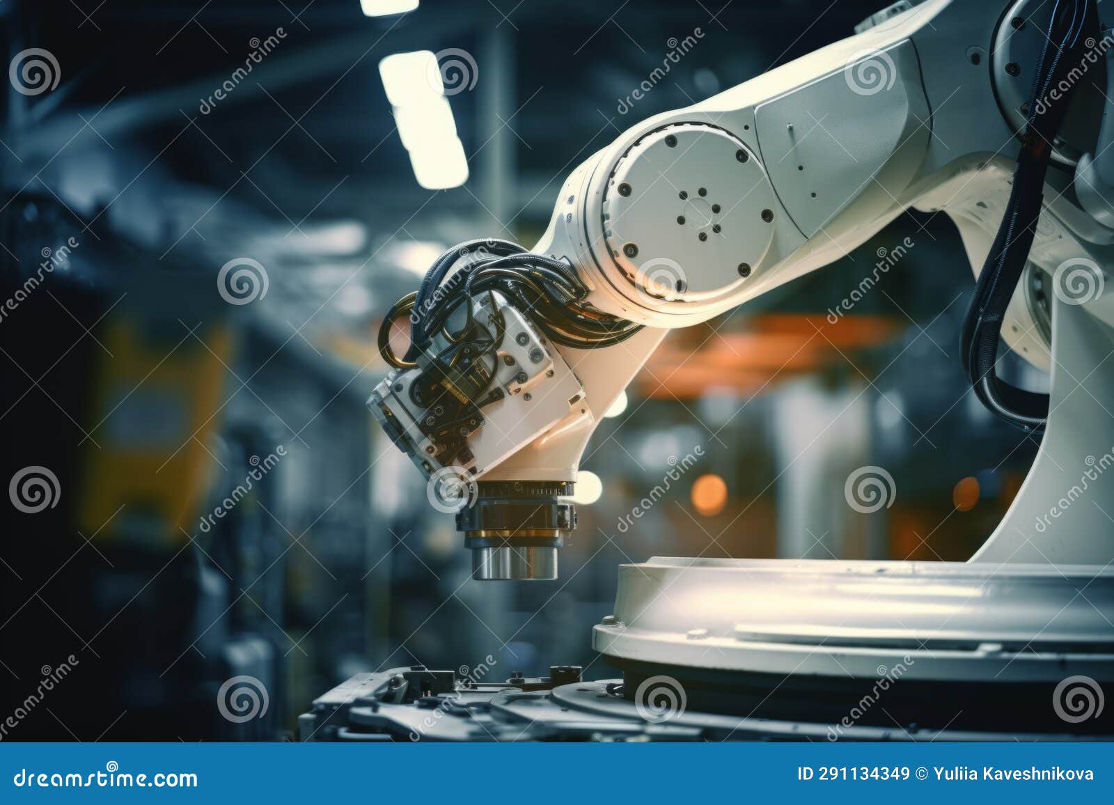 Precise Robotic Manipulator Machine Welding Hand at Factory S Assembly ...