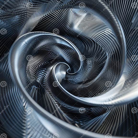 Precise, Swirling Patterns with Clear Textures Define this Captivating ...