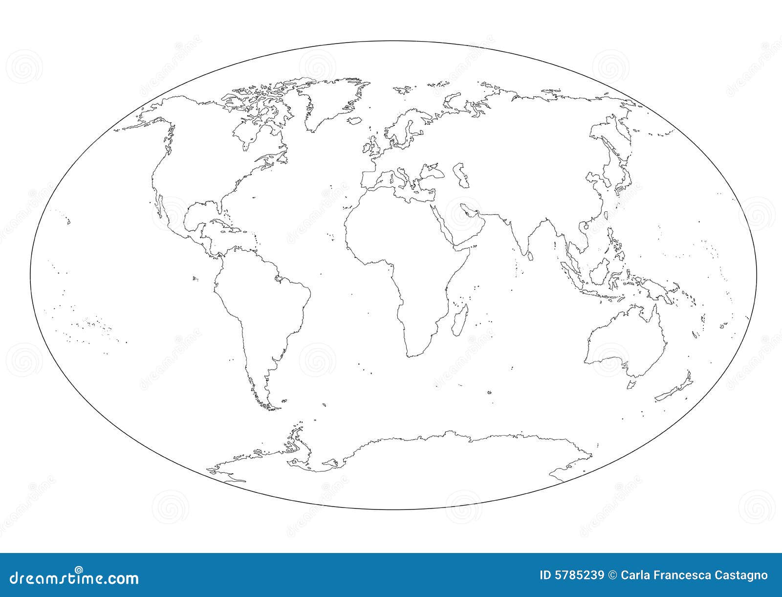 Precise World Map Planisphere Stock Vector - Illustration of australia ...