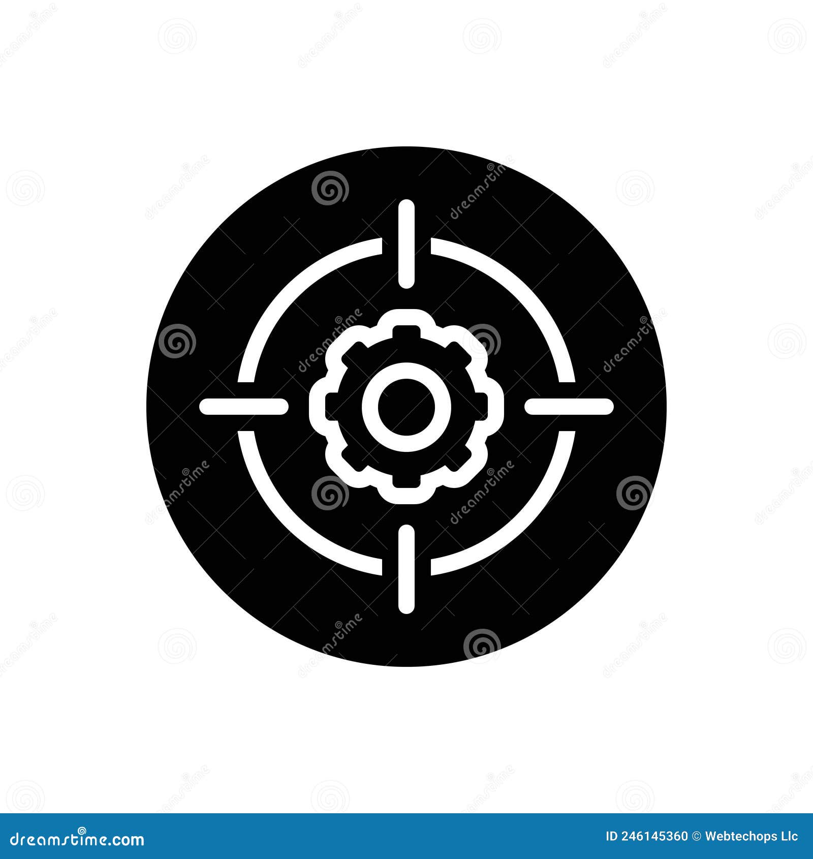 Black Solid Icon for Precisely, Absolutely and Exactly Stock Vector ...