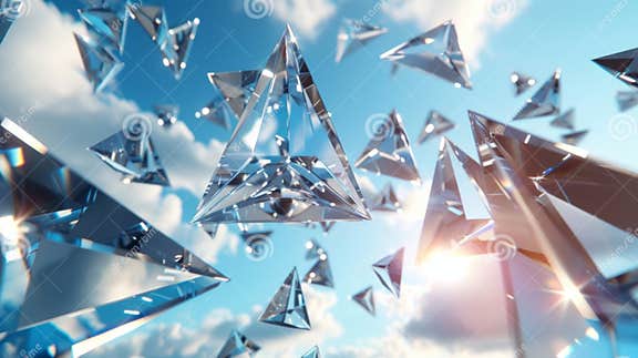 Precisely Triangular Crystal Fragments Floating within a Sea of ...