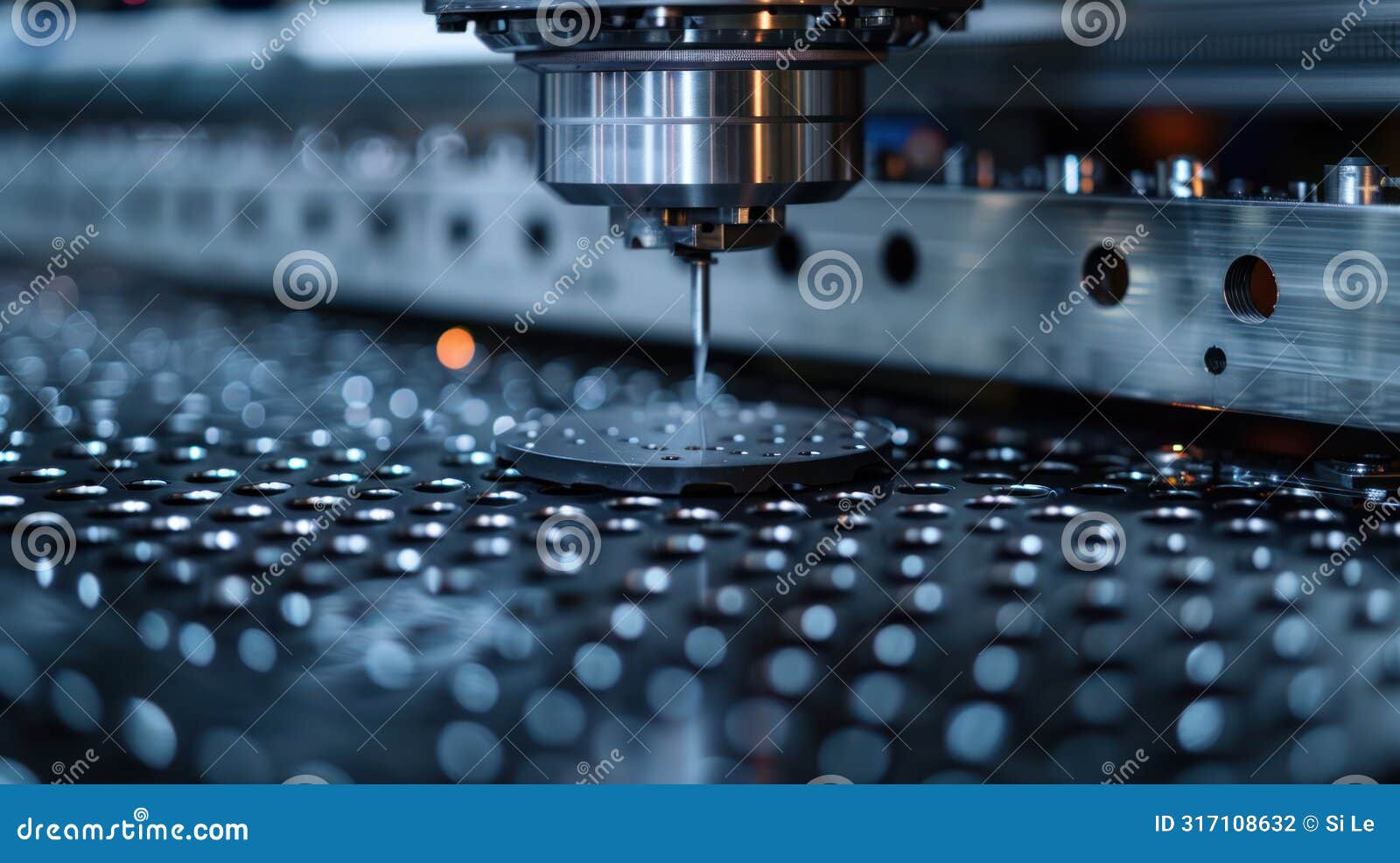 Precision in Action: Automated Metal Punching Machine Creating Uniform ...