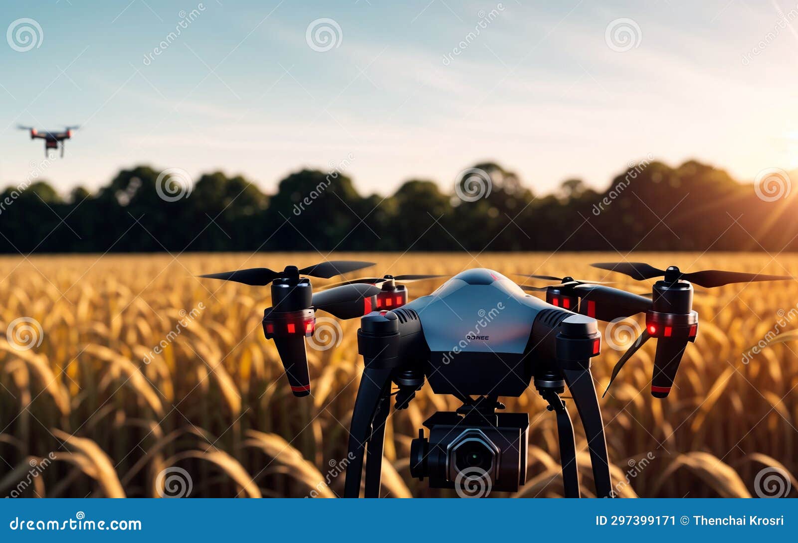 Precision Agriculture Drones Revolutionizing Farming at Sunrise Stock ... Precision Agriculture Drones Revolutionizing Farming at Sunrise Stock ...