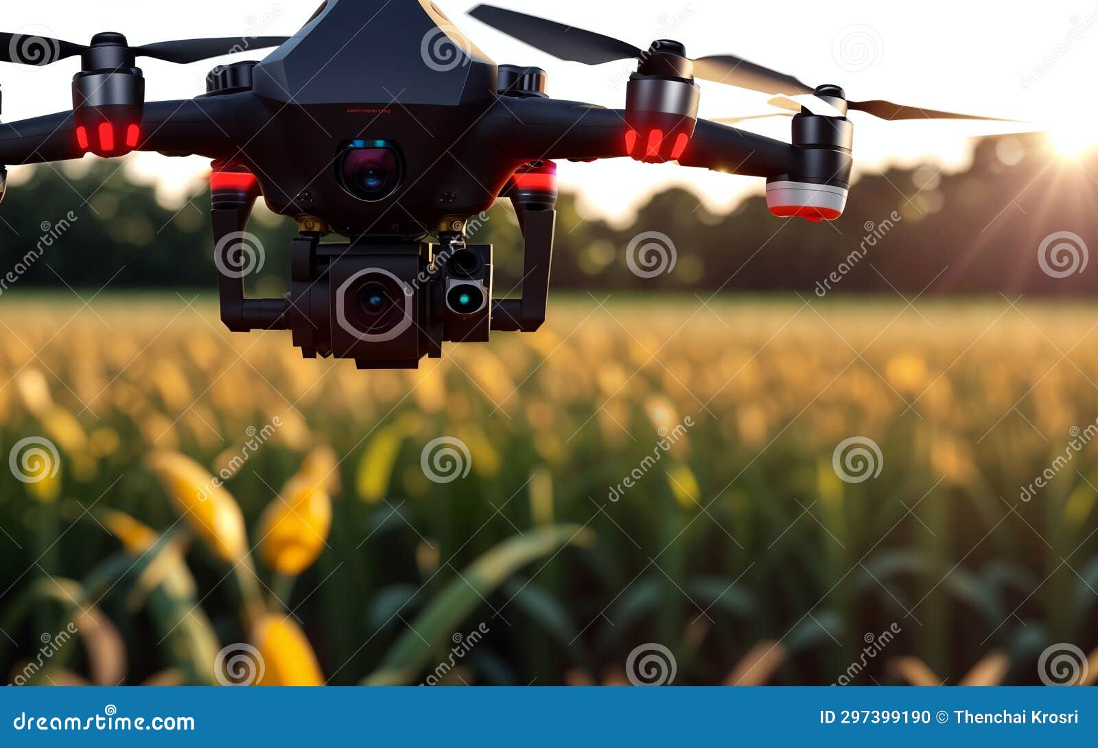 Precision Agriculture Drones Revolutionizing Farming at Sunrise Stock ... Precision Agriculture Drones Revolutionizing Farming at Sunrise Stock ...