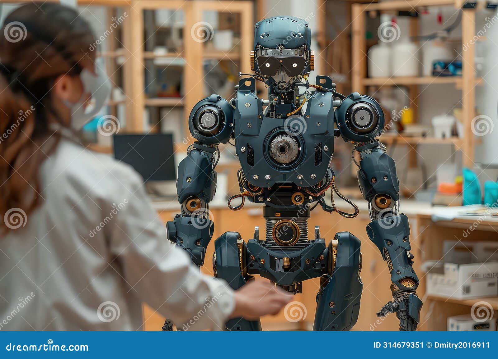 Precision Assembly, Gears Interlock, Progress in Motion. Stock Image ...