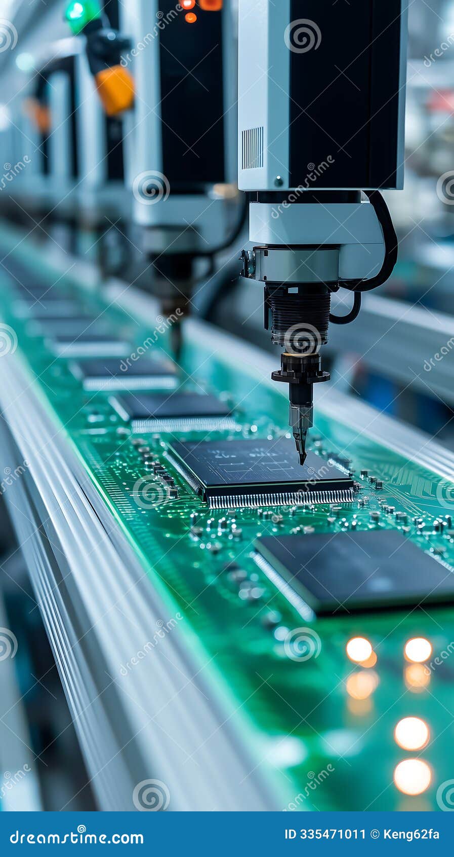 Precision Automation in Microchip Production on Industrial Assembly ...