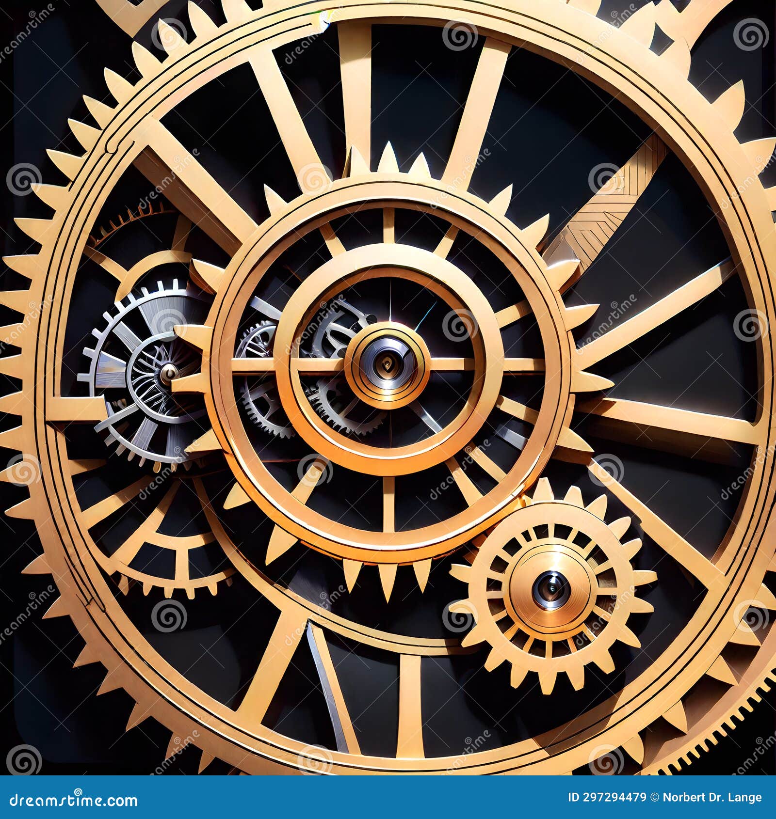 Precision Clockwork, AI-generatet Stock Image - Image of gears ...