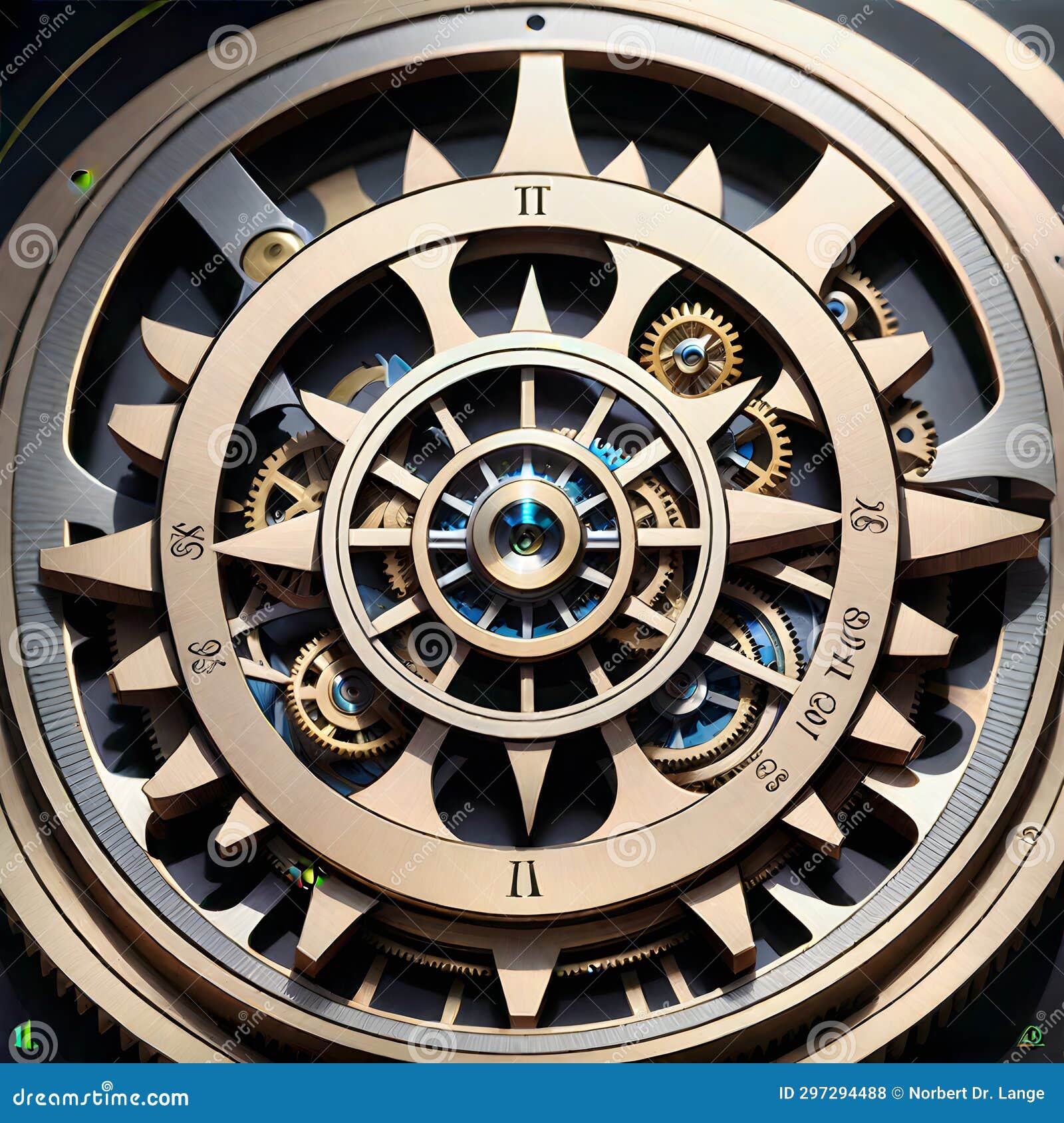 Precision Clockwork, AI-generatet Stock Illustration - Illustration of ...