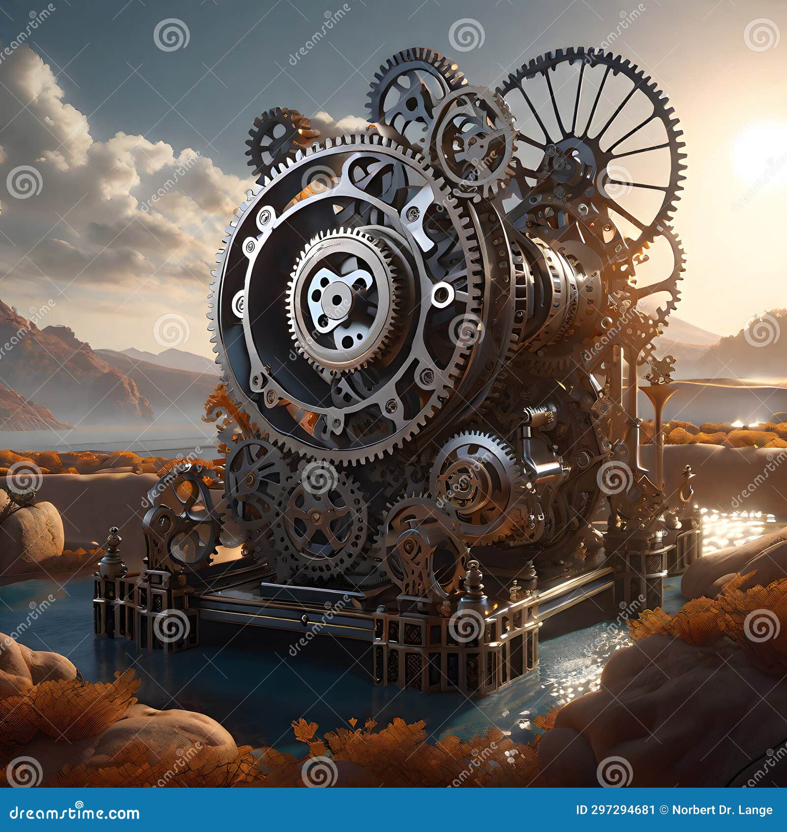 Precision Clockwork, AI-generatet Stock Image - Image of mesh ...