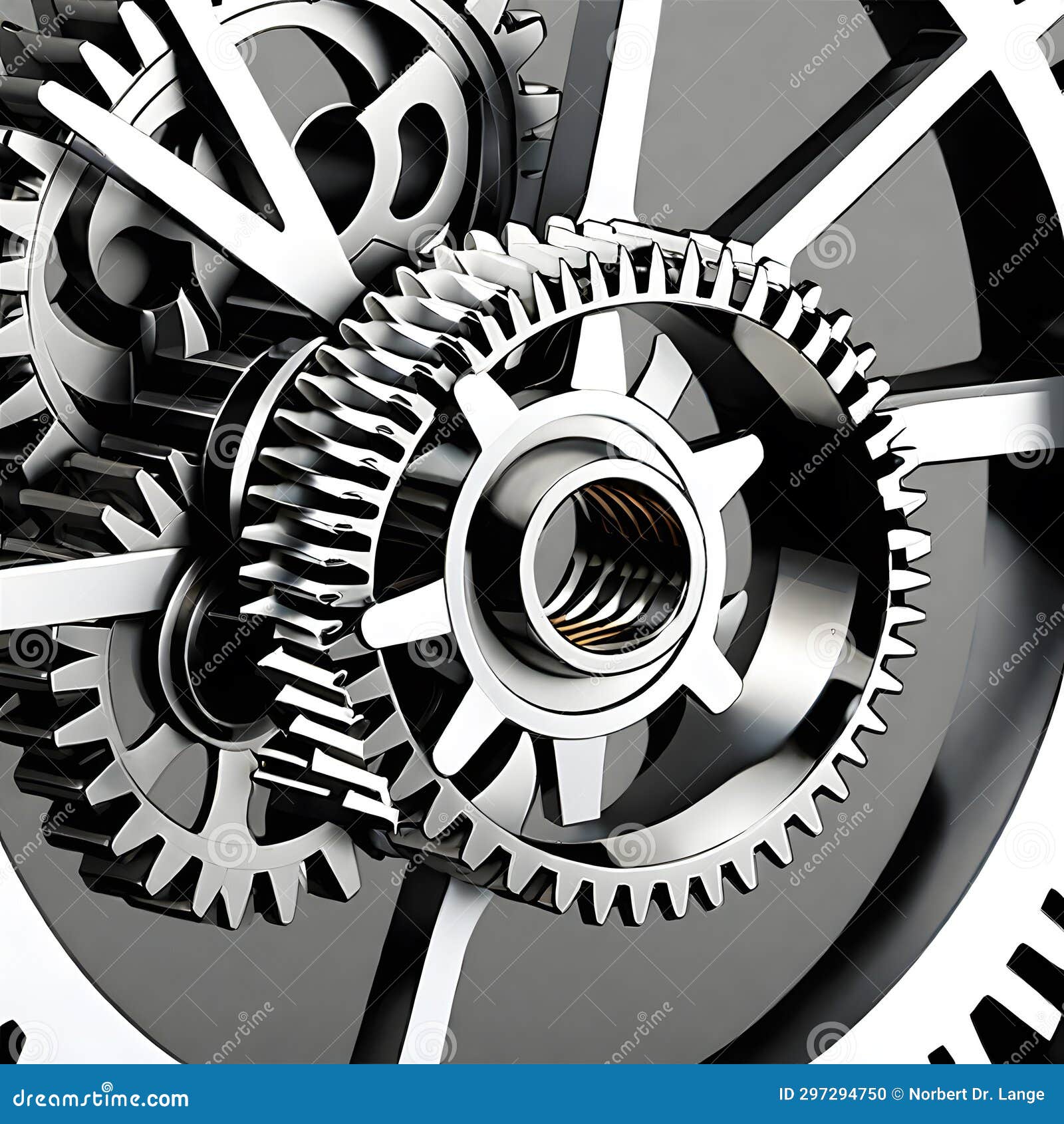 Precision Clockwork, AI-generatet Stock Photo - Image of mesh, technology: 297294750