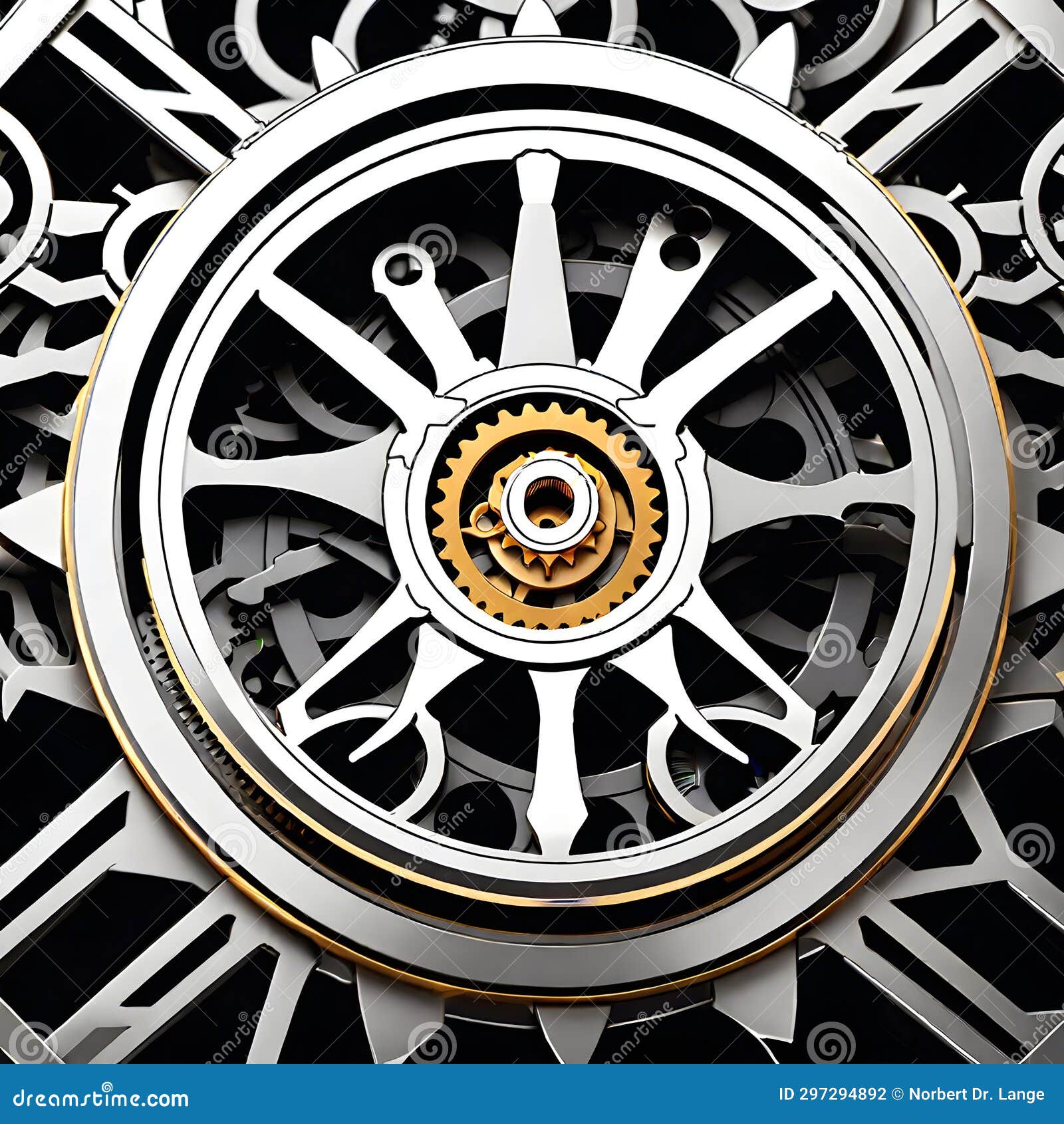 Precision Clockwork, AI-generatet Stock Photo - Image of technology, teeth: 297294892