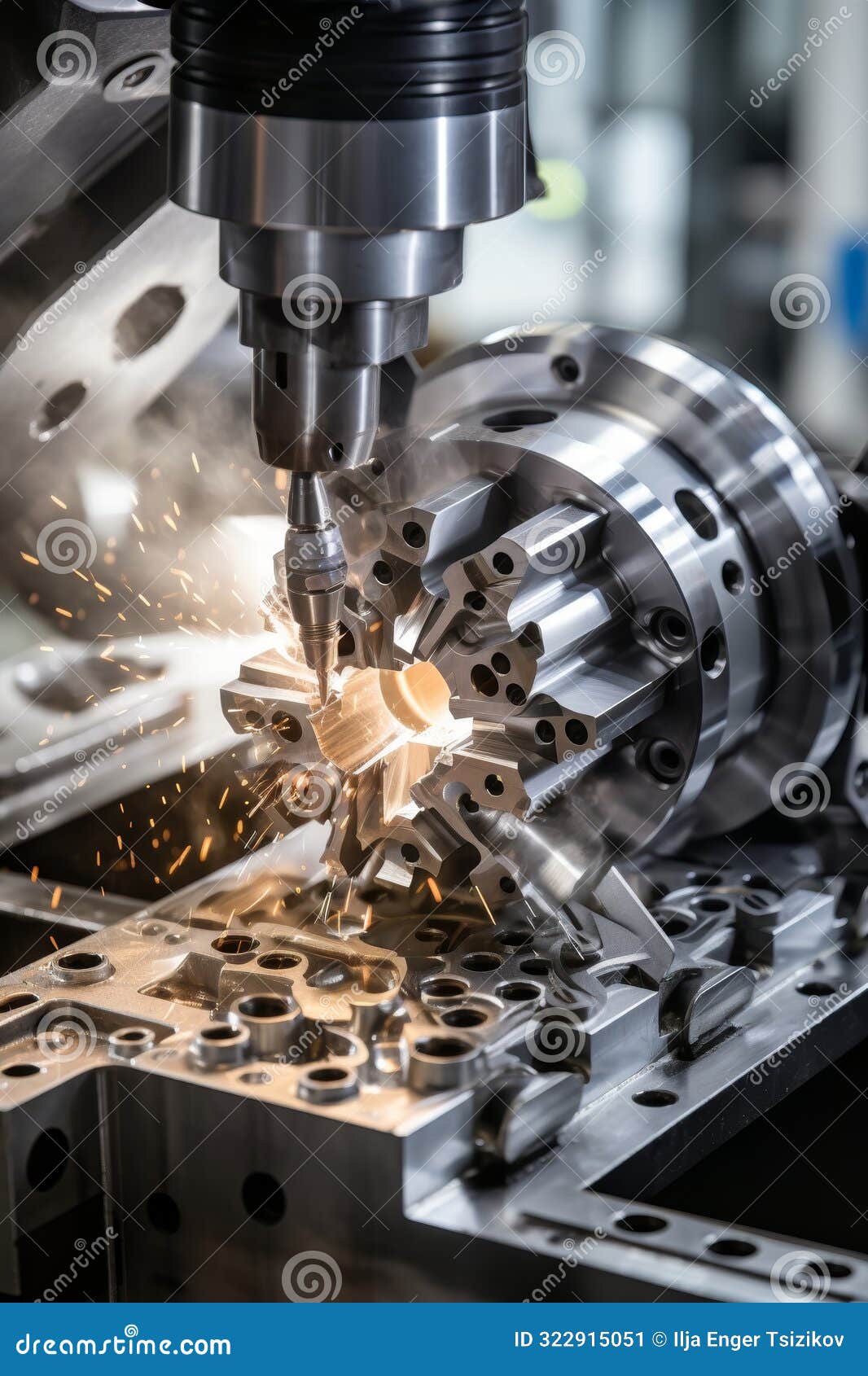 Precision Cnc Machining of Rocket Engine Component Highlighting ...