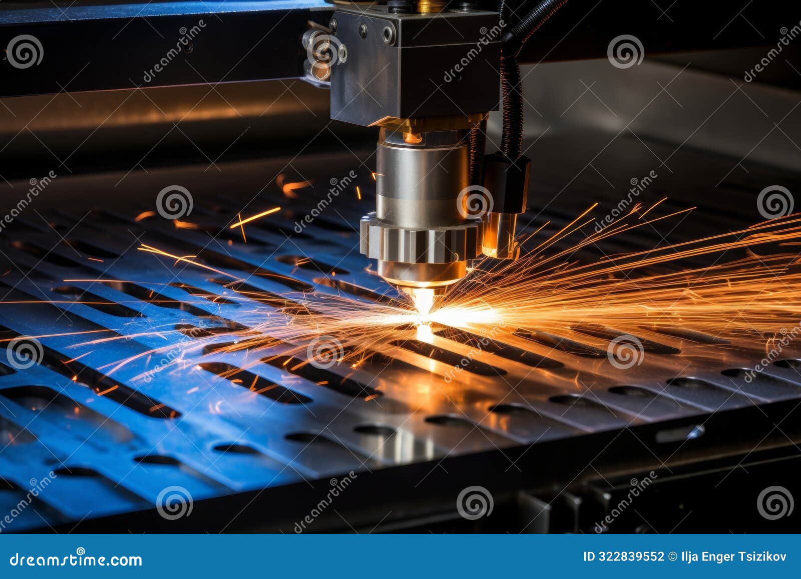 Precision Cnc Milling Machine Carving Complex Geometric Shape in Metal ...