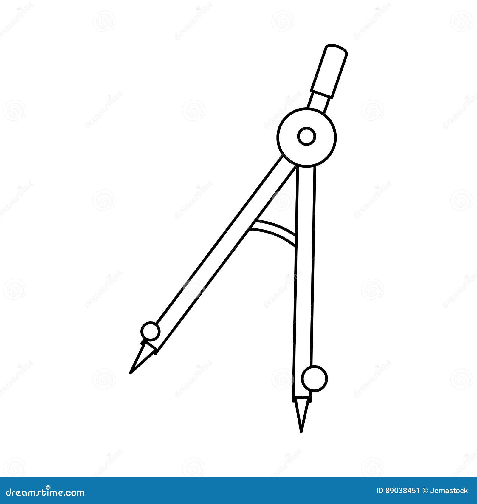 Precision, Compass Isometric Icon. 3d Line Art Technical Drawing ...