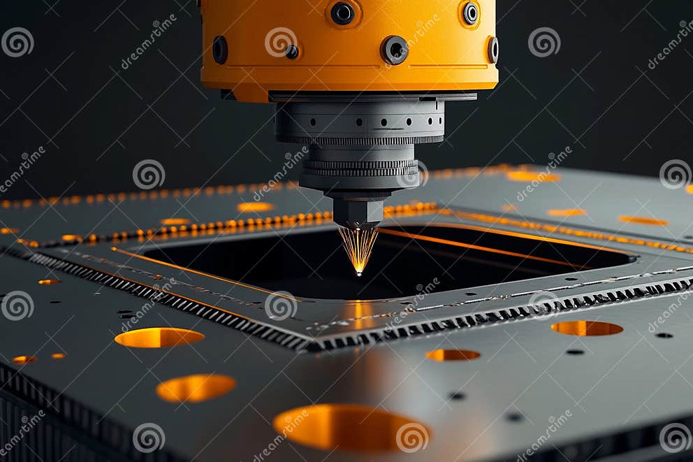 Precision Cutting with Advanced Laser Technology in a High-tech Lab ...