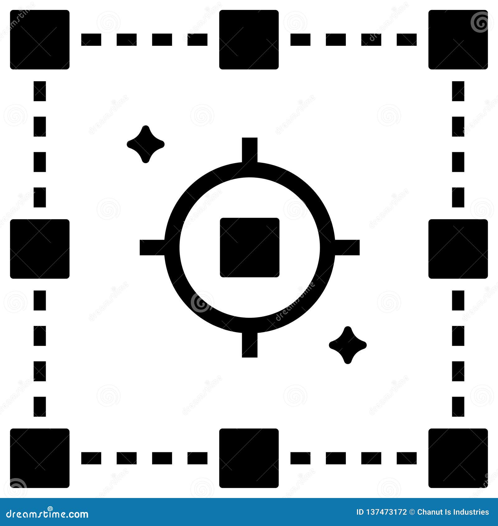 Precision Data Solid Illustration Stock Vector - Illustration of data ...