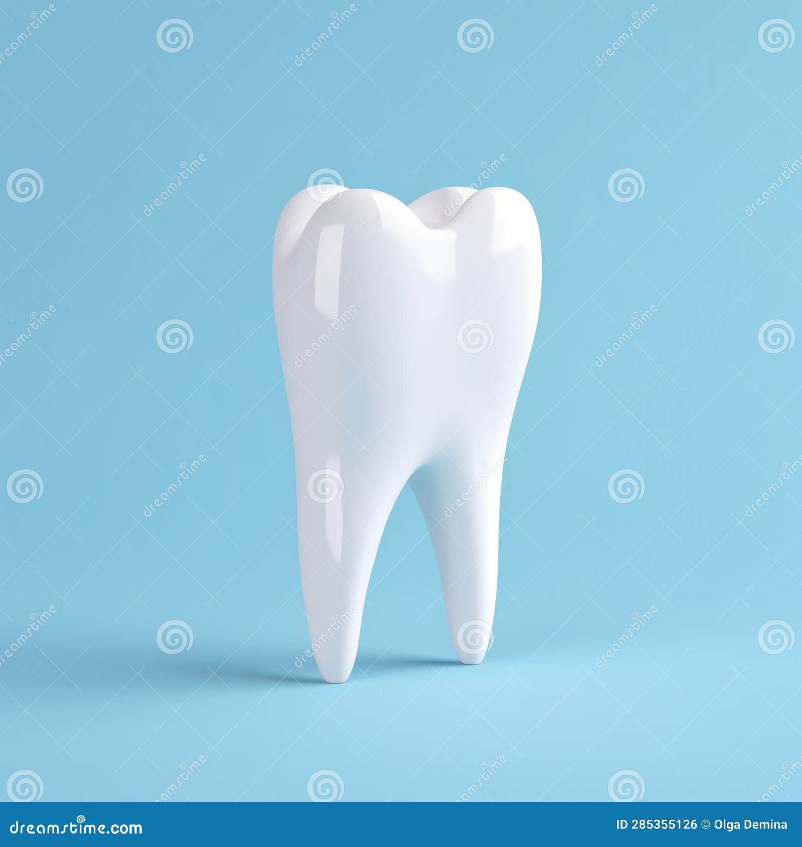 Precision Dental Care: Realistic 3D Human Molar Model, Emphasizing ...