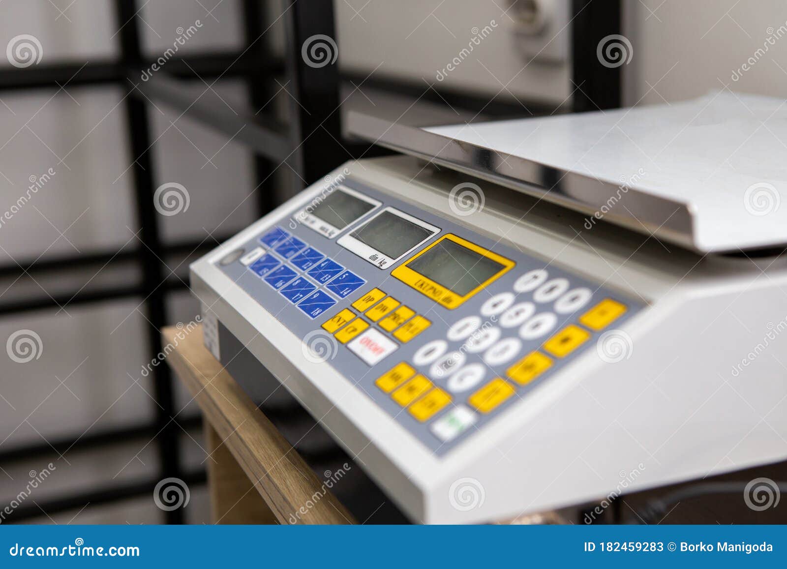 Precision Digital Scale in the Store Stock Image - Image of merchandise ...