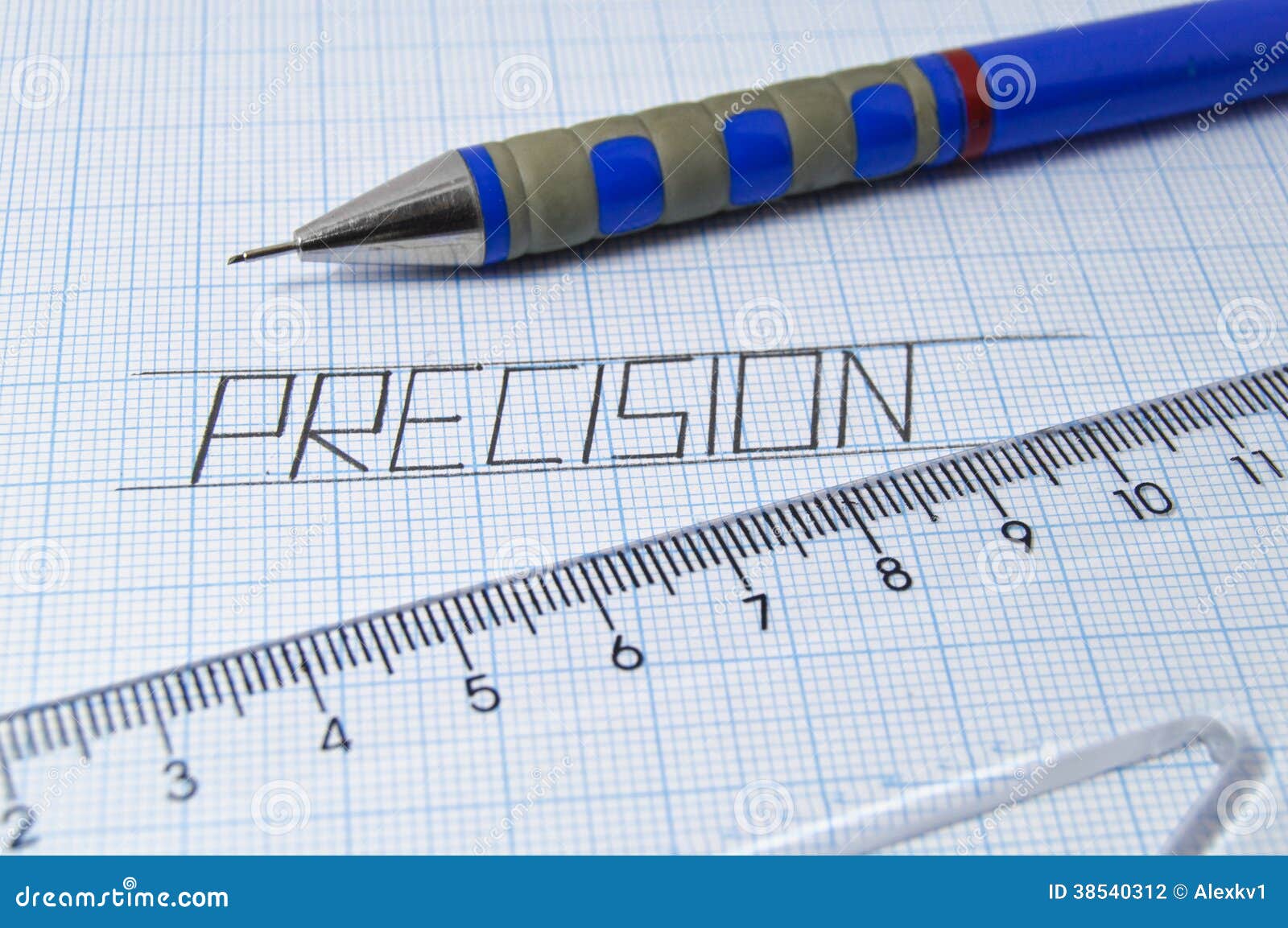 Precision Draftsmanship on Paper Stock Photo - Image of measurement ...