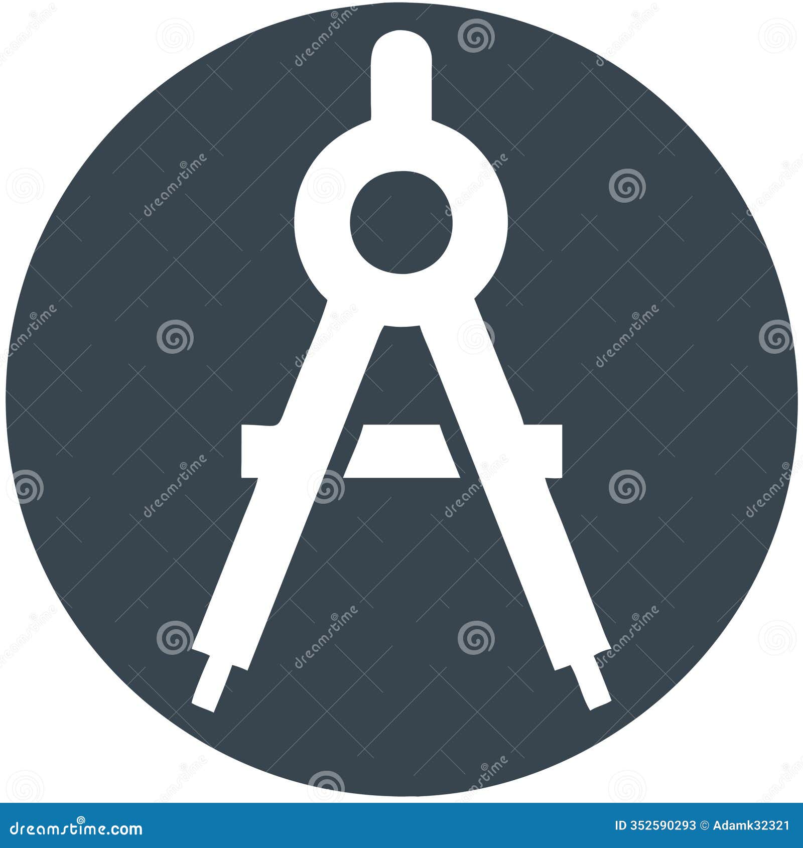 Precision, Compass Isometric Icon. 3d Line Art Technical Drawing ...