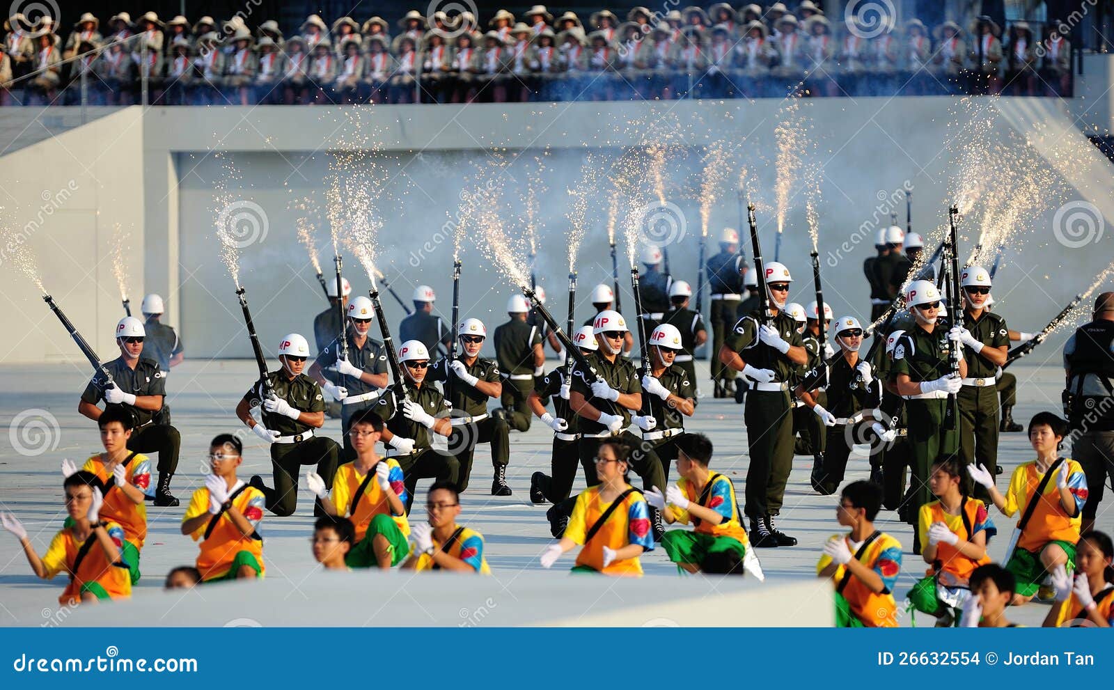 Precision Drill by the Military Police during NDP Editorial Stock Image ...