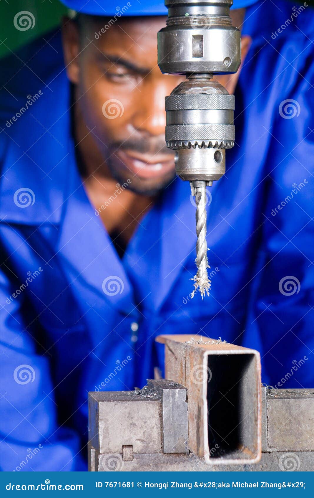 Precision drilling machine stock image. Image of handle - 7671681