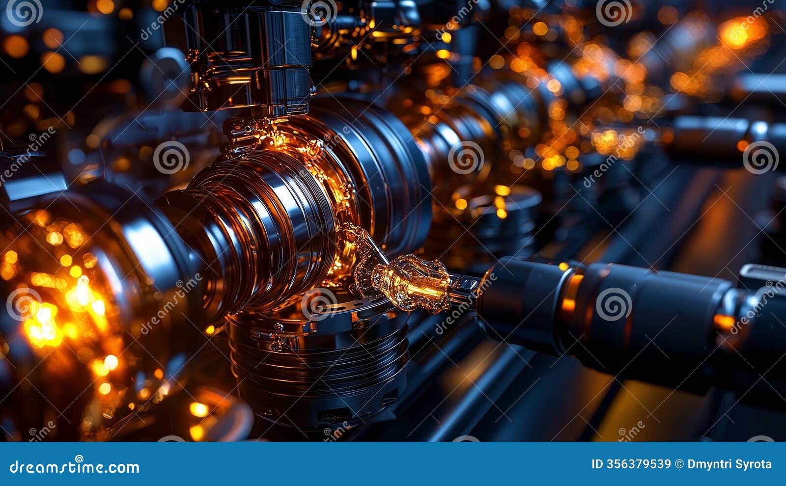 Precision Engine Manufacturing Process Royalty-Free Stock Photography ...