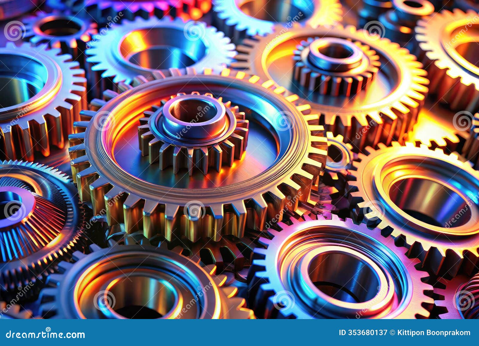 Precision Engineered 3D Gears a Futuristic HighDetail Visualization of ...