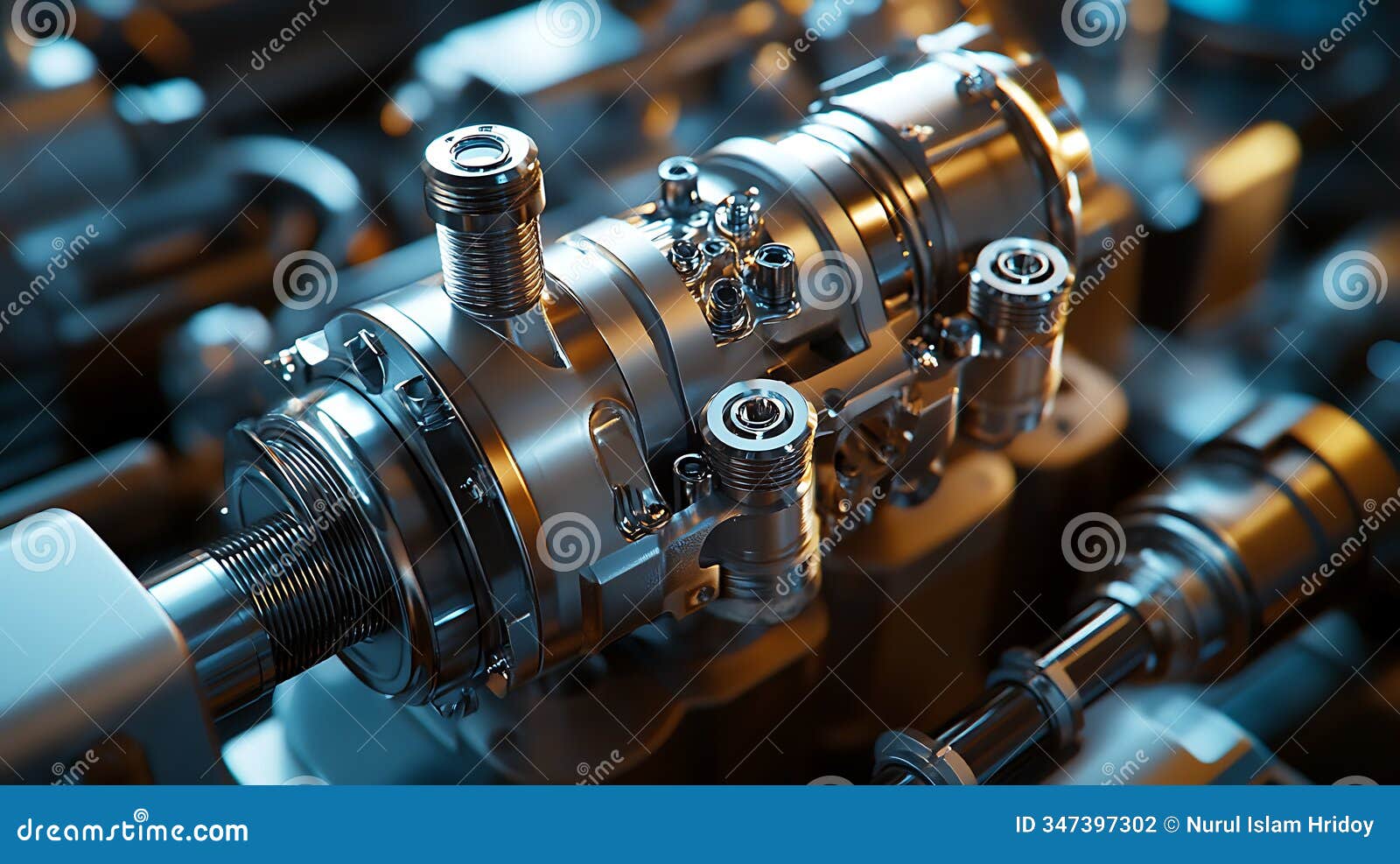 Precision Engineered Metal Components Shine with Industrial Beauty in ...