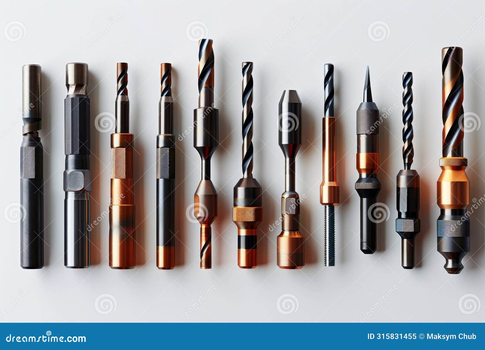 Precision Engineered Sintered Carbide Cnc Tools on White Backdrop ...