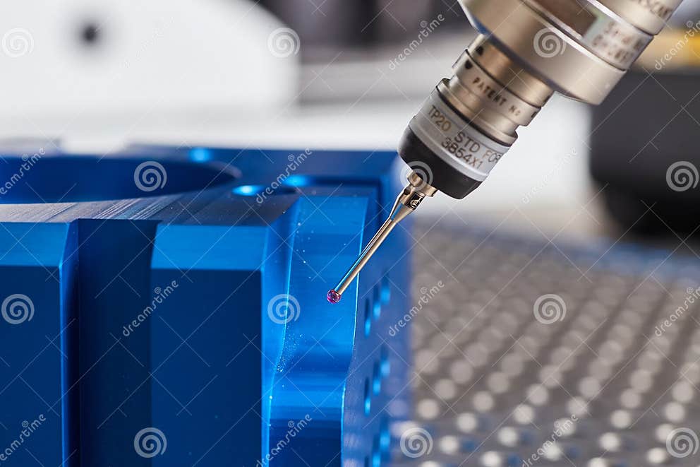 Precision Engineering and CMM Quality Control in Workshop Stock Image ...