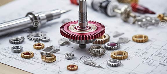 Precision Engineering Design Gears, Cogs, and Technical Drawings for ...