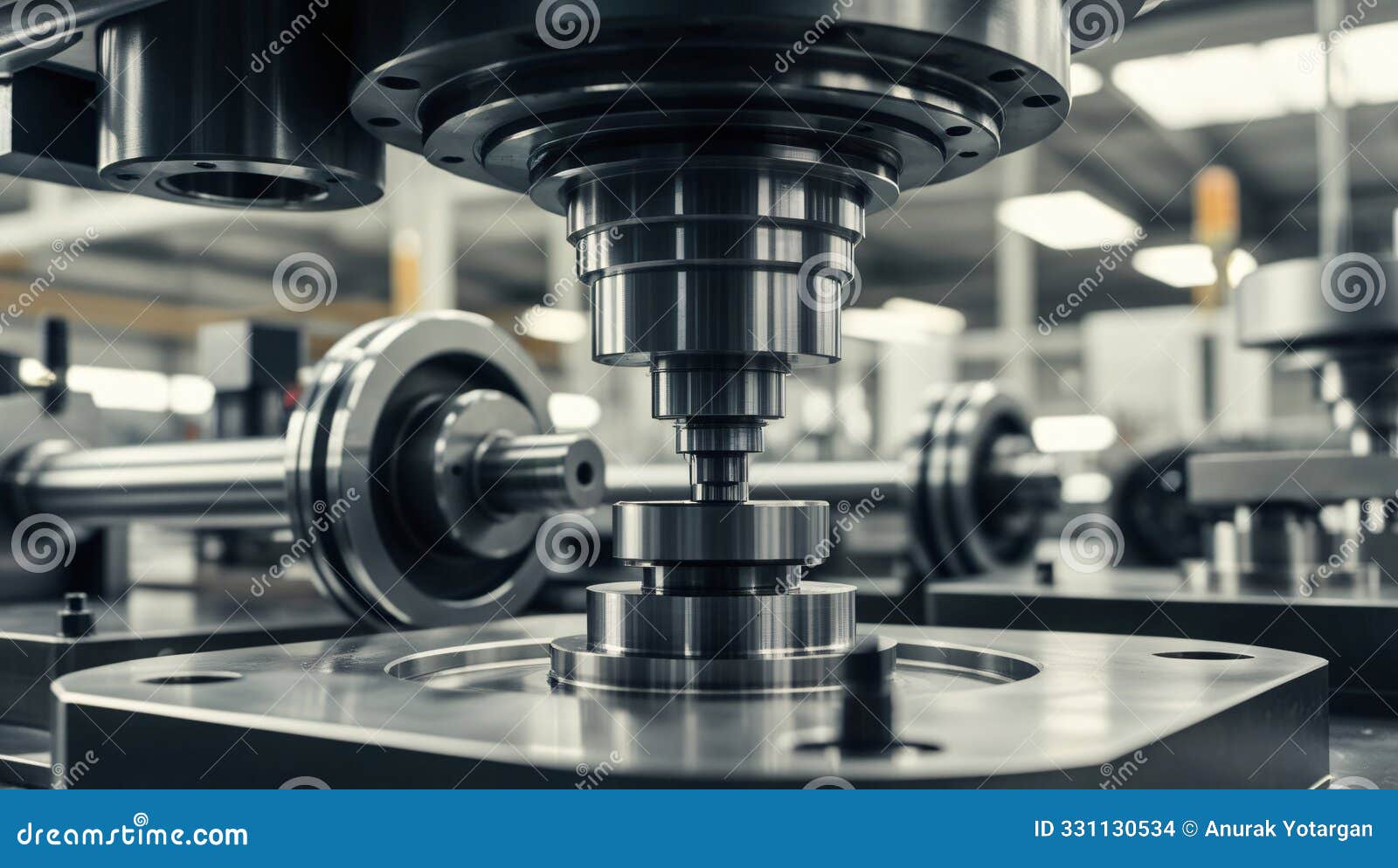 Precision Engineering: Turbine Blades in a Jet Engine Stock ...