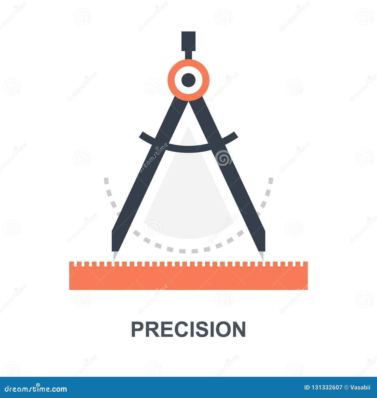 Precision icon concept stock vector. Illustration of prototyping ...