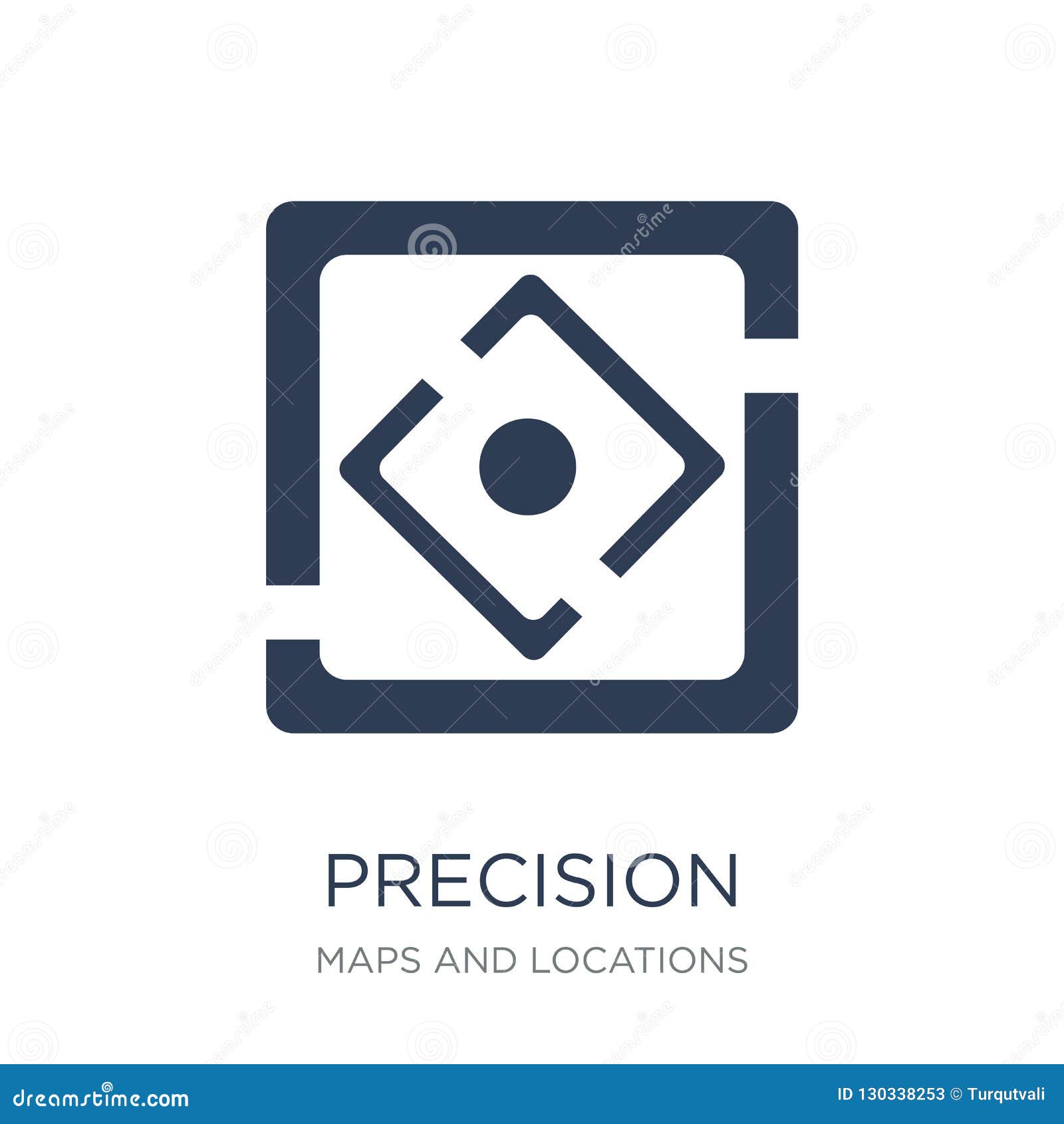 Precision Icon. Trendy Flat Vector Precision Icon On White Background ...
