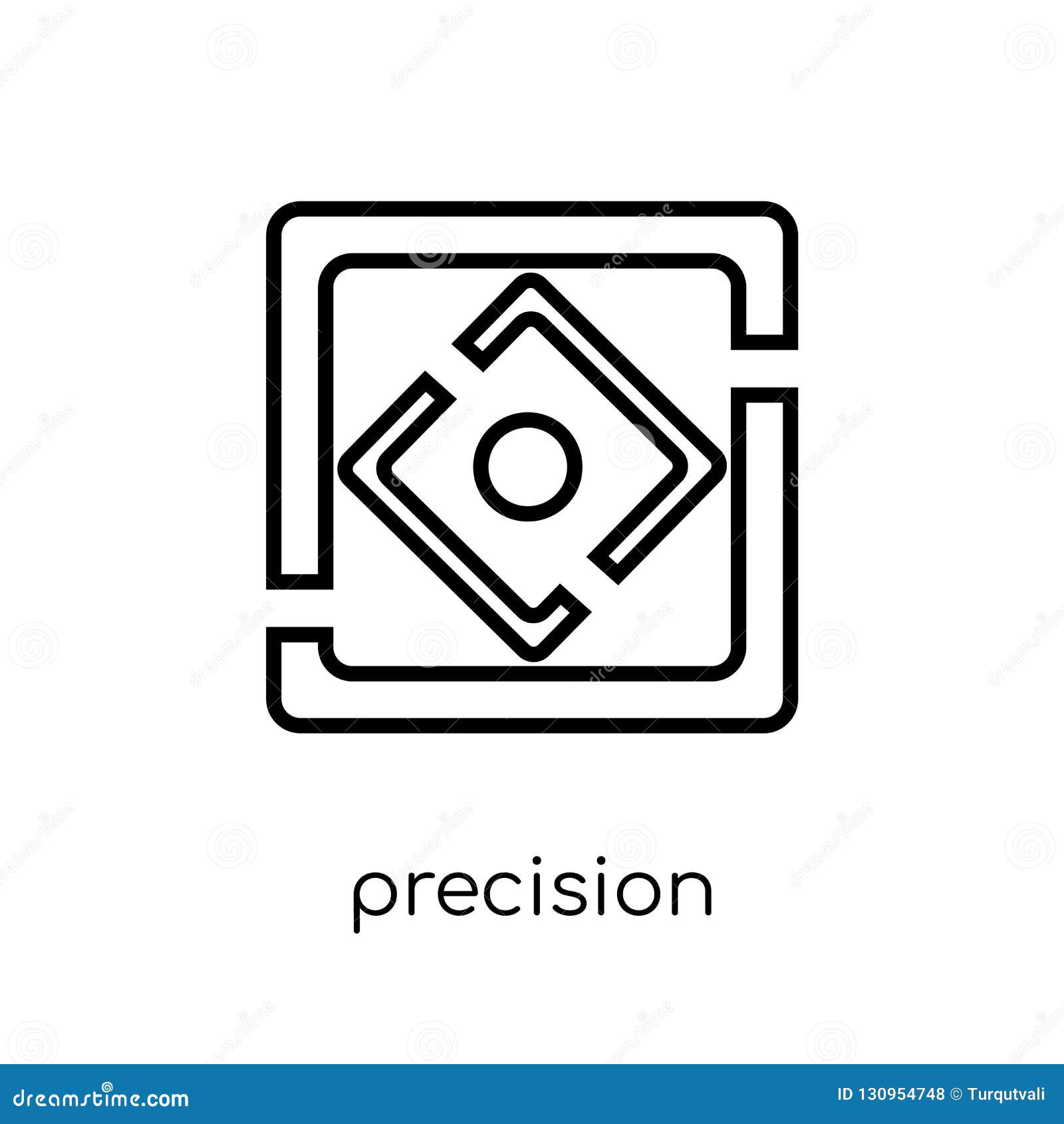 Precision Icon. Trendy Flat Vector Precision Icon On White Background ...