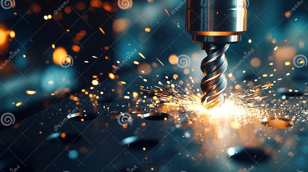 Precision Industrial Drilling Utilizing Advanced and CuttingEdge Equipment Technologies Stock ...