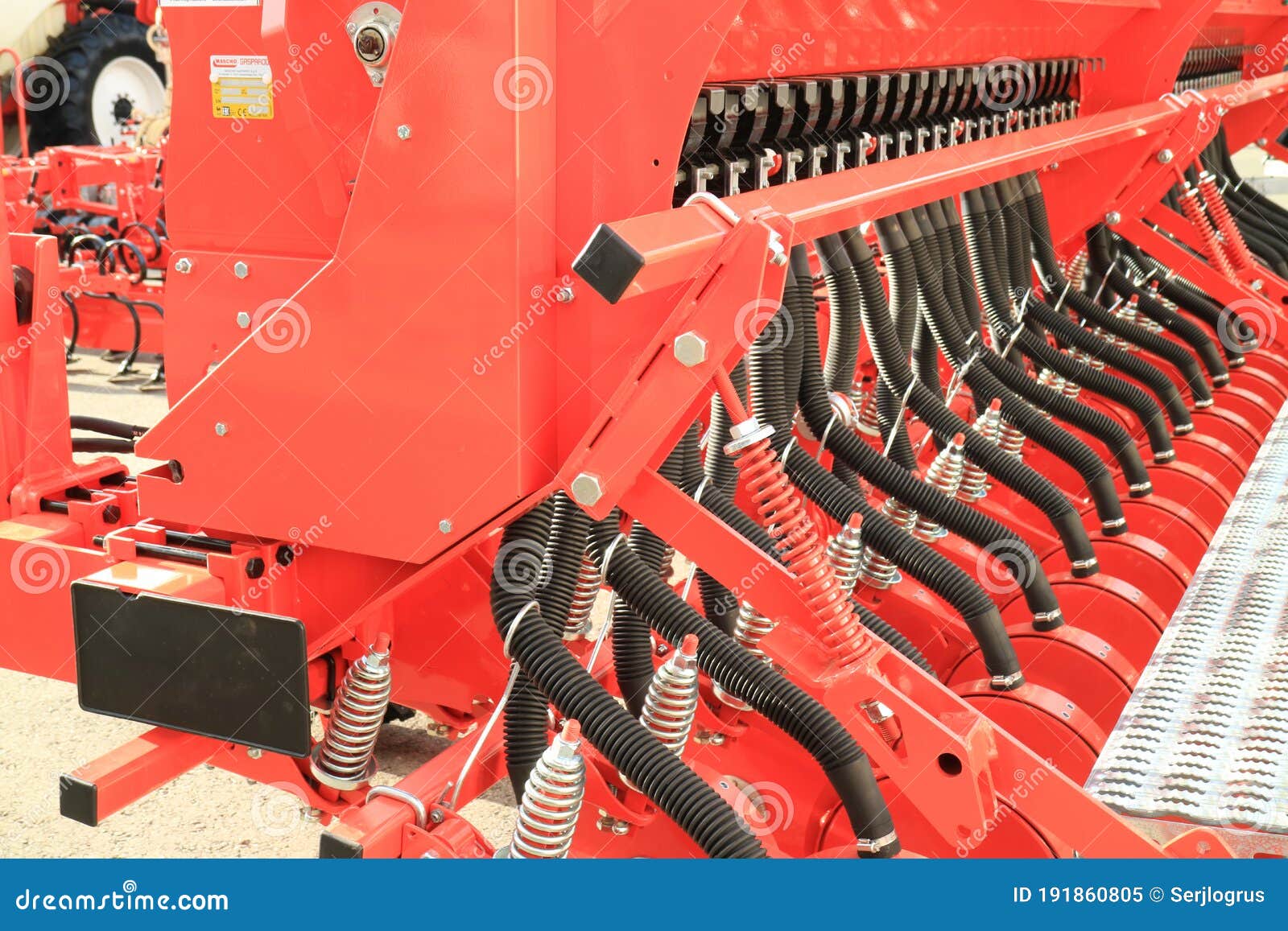 Precision inline seeder. stock image. Image of component - 191860805