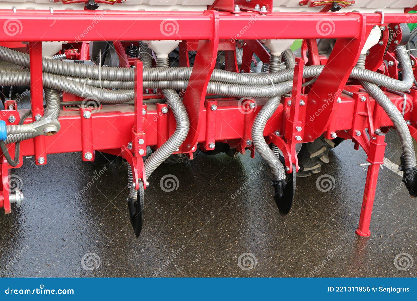 Precision inline seeder. stock photo. Image of harrow - 221011856