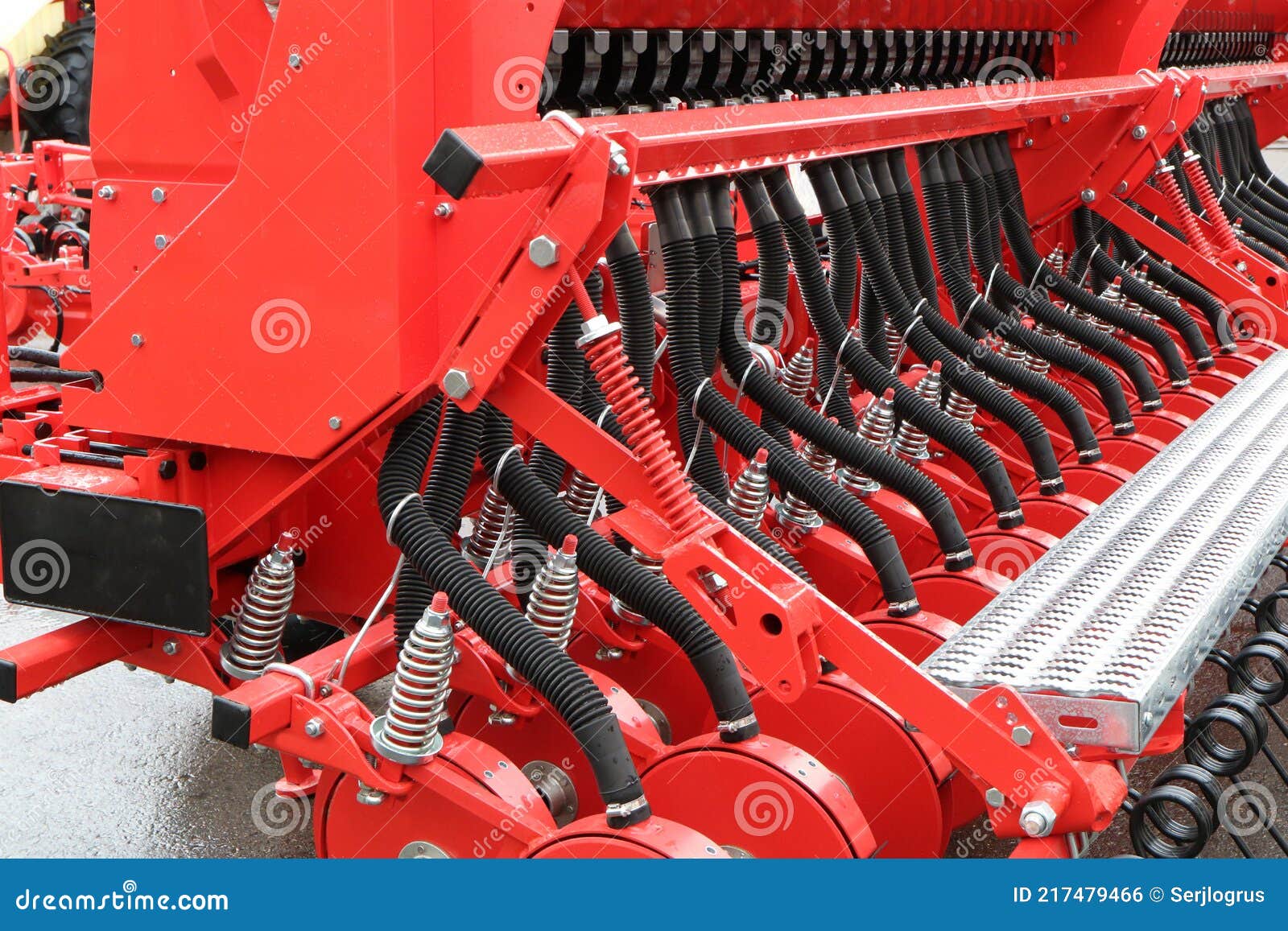Precision Inline Seeder. a Row Seeder Stock Photo - Image of farming ...