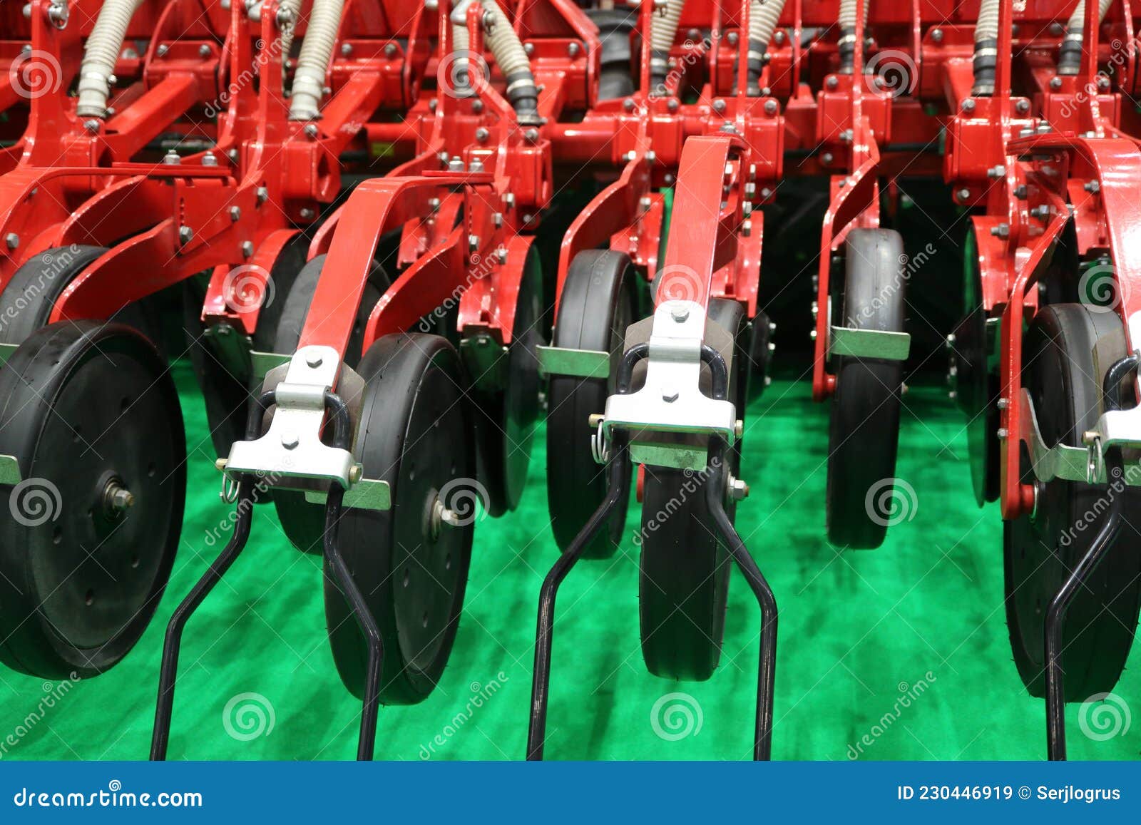 Precision Inline Seeder. a Row Seeder Stock Image - Image of ...
